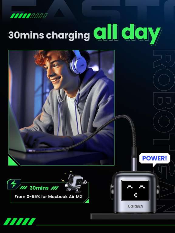 UGREEN Uno 65W USB C GaN Charger 25.14 UK at UGREEN GROUP LIMITED UK ...