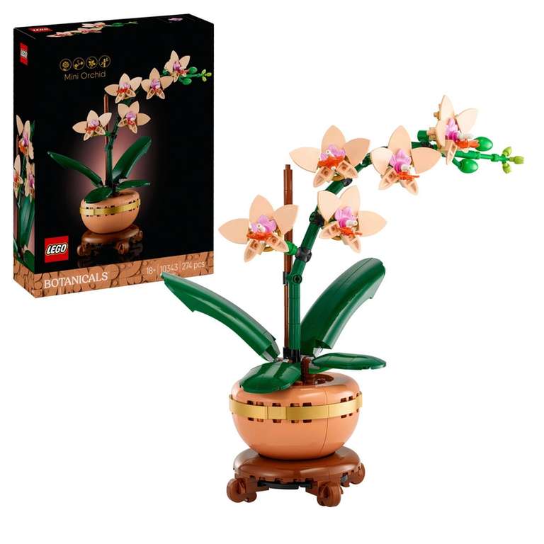 LEGO Botanical Collection 10343 Mini Orchid Set for Adults at Smyths ...