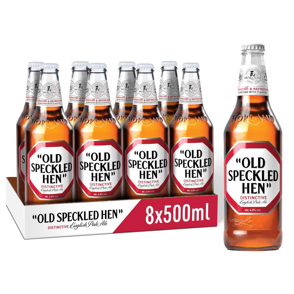 Old Speckled Hen Pale Ale 8 x 500ml Bottles – £8.00 at Amazon | hotukdeals