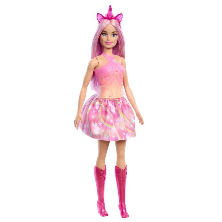 Barbie Unicorn Doll with Pink Hair & Unicorn Accessories 5.70 at Amazon ...