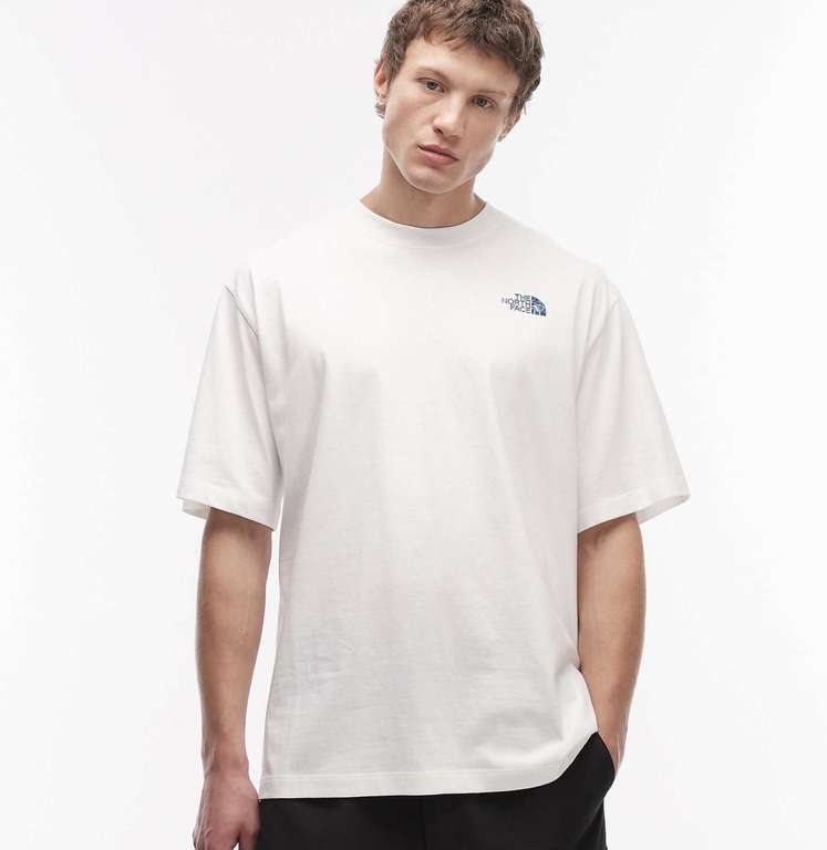 The North Face NSE Liquid Box Backprint Oversized T-shirt White S-XL ...