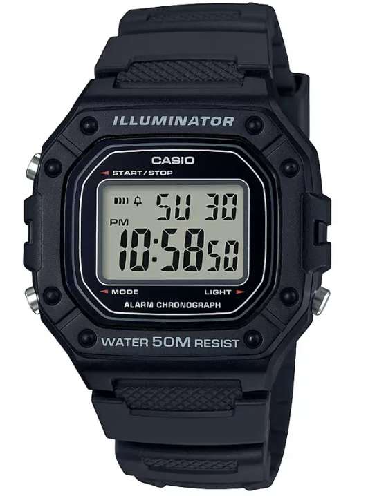Casio W-218H-1AVEF Digital Watch, Black Resin Strap - £17.99 at Argos ...