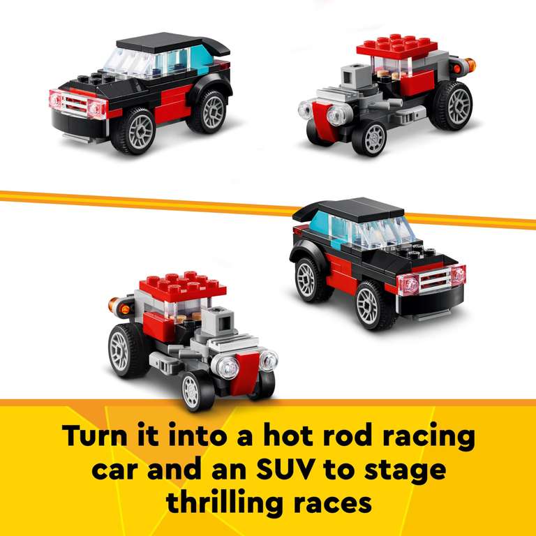 LEGO Creator 3in1 Flatbed Truck with Helicopter, Plane & Fuel Lorry ...
