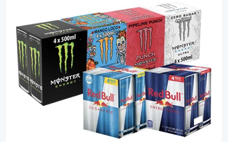 500ml 4-pack Monster / Redbull (24 Cans) - mix any 6 for £20 ...