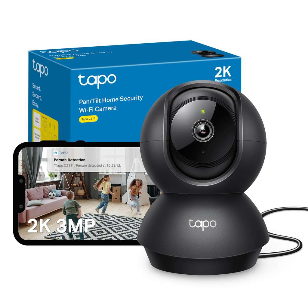 Tapo C211 2K 3MP Pan/Tilt Indoor Camera – £18.04 at Amazon UK - hotukdeals