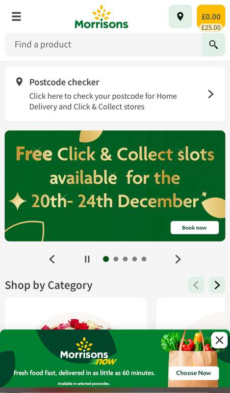 Free Click & Collect Slots 20th-24th Dec at Morrisons | hotukdeals