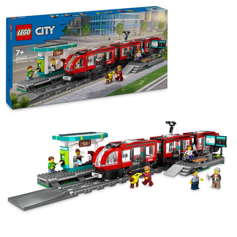 LEGO City Downtown Tram and Station 60423 – £55.99 at Amazon | hotukdeals