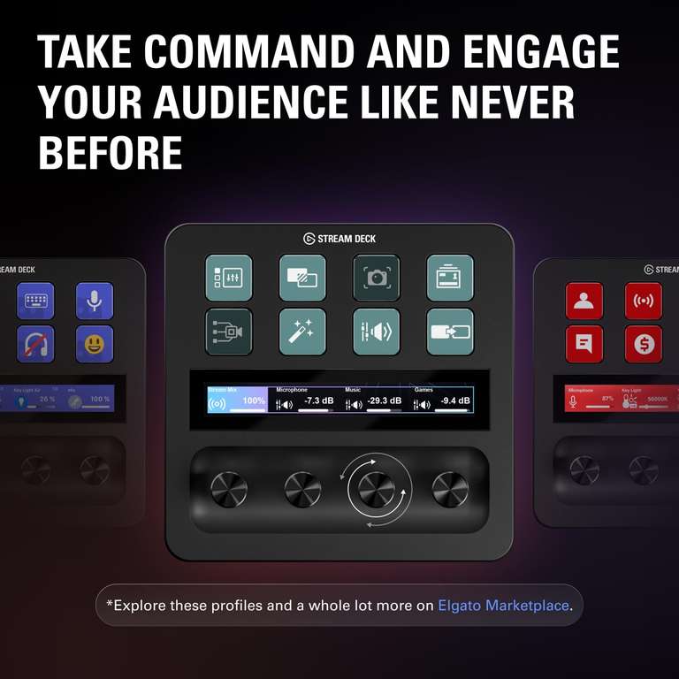 Elgato Stream Deck +, Audio Mixer, Production Console and Studio ...