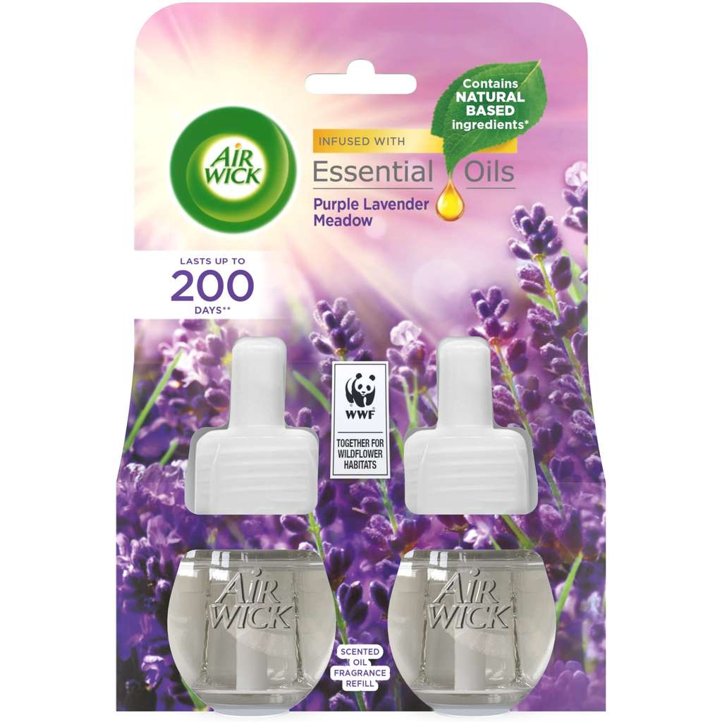 Air Wick Plug in Diffuser Twin Refill, Lavender Meadow, £4.85 at Amazon ...