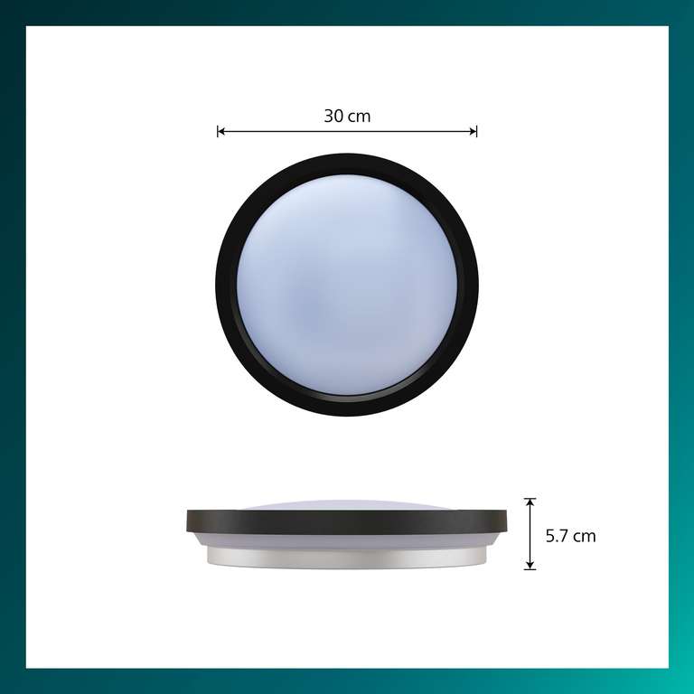 Philips LED Remote Control Ceiling Light 30 cm, Dimmable, Tunable White ...