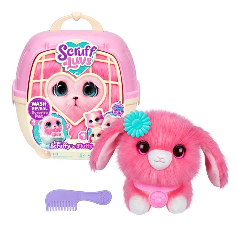 ScruffaLuvs Pet Scruffs Pink Mystery Plush Toy 7.5 Tall £11.90 at ...