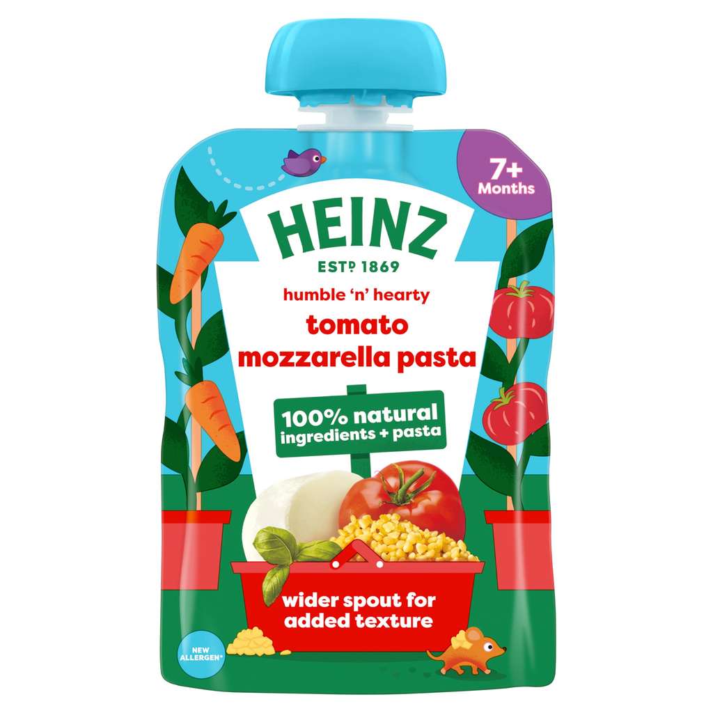 Heinz Baby Food Tomato & Mozzarella Pasta Shapes Pouch 130g,pack of 5 ...