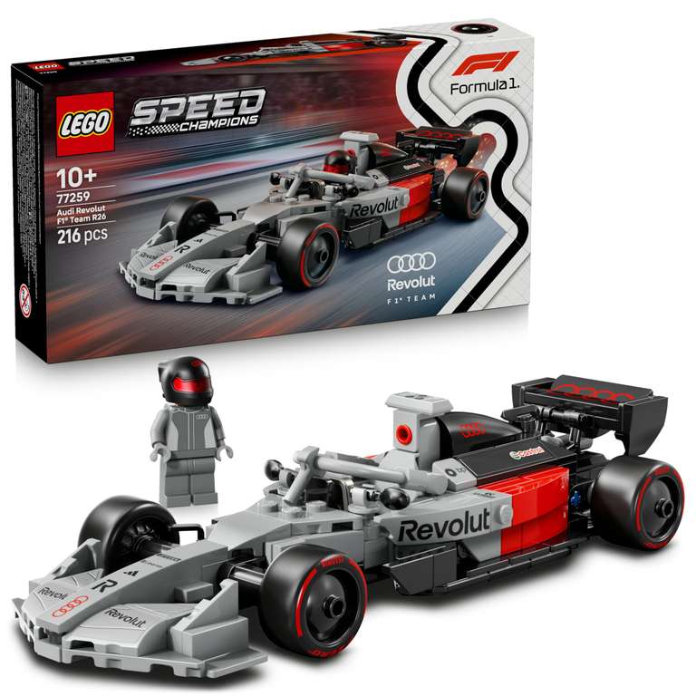 LEGO Speed Champions Audi Revolut F1 Team R26 Race Car Set 77259 ...