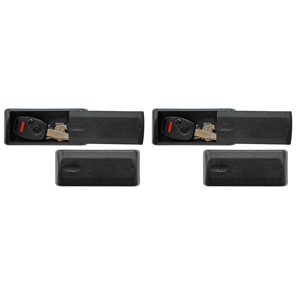 Secure Small Black Master Lock 207EURD Magnetic Car Key Case, Pack of 2 ...