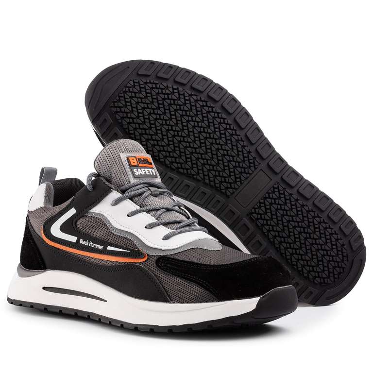 Black Hammer Titan Steel Toe Cap Trainers – £17.65 at Amazon | hotukdeals