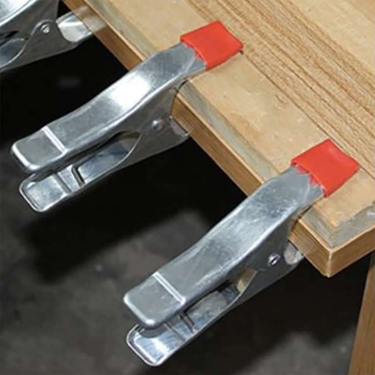 Dekton Spring Clamp 8 PC 2 Set – 32mm Jaw Opening, Zinc-Plated Rubber ...
