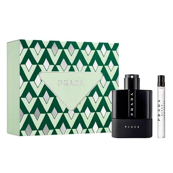 Prada Luna Rossa Black 100ml EDP Spray + 10ml EDP Spray Gift Set 2025 ...