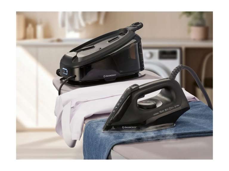 Silvercrest Steam Generator Iron 130g/min 2400W for £39.99 at Lidl ...