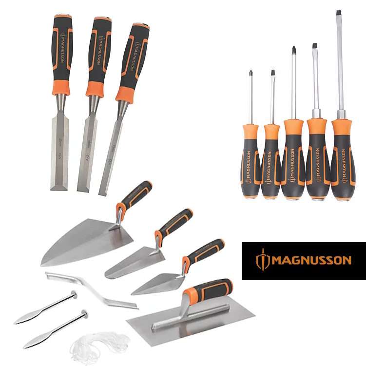 Magnusson Bevel Edge Wood Chisel Set 3 Pcs – £8.47 at Screwfix | hotukdeals