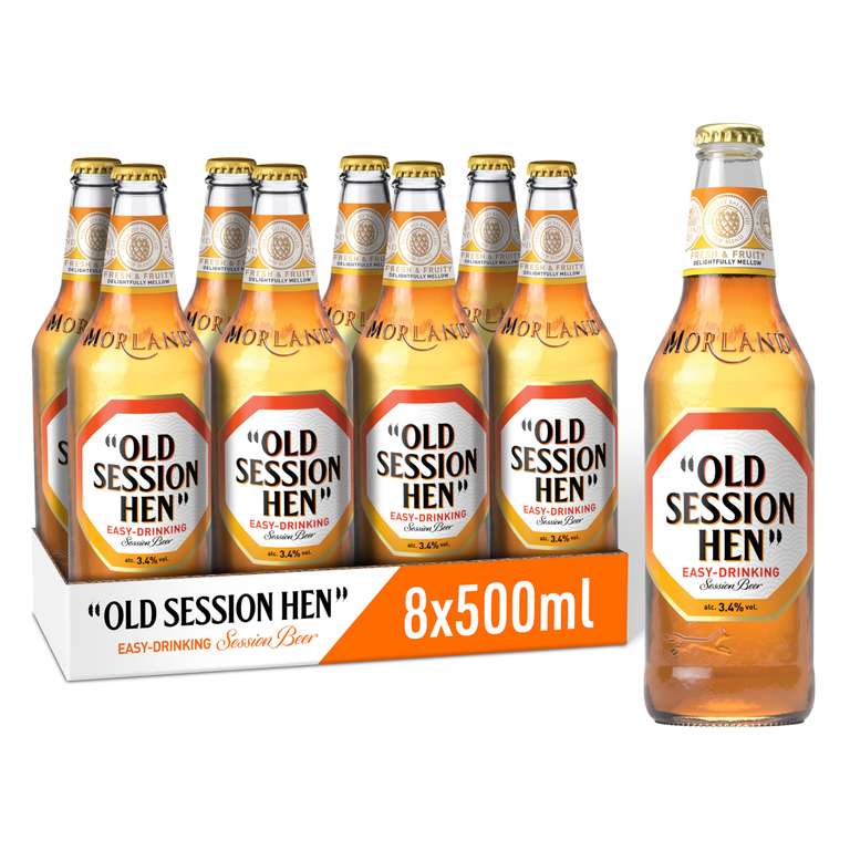 Old Speckled Hen Beer, 8 x 500ml Bottles, Session Ale £8.00 at Amazon ...