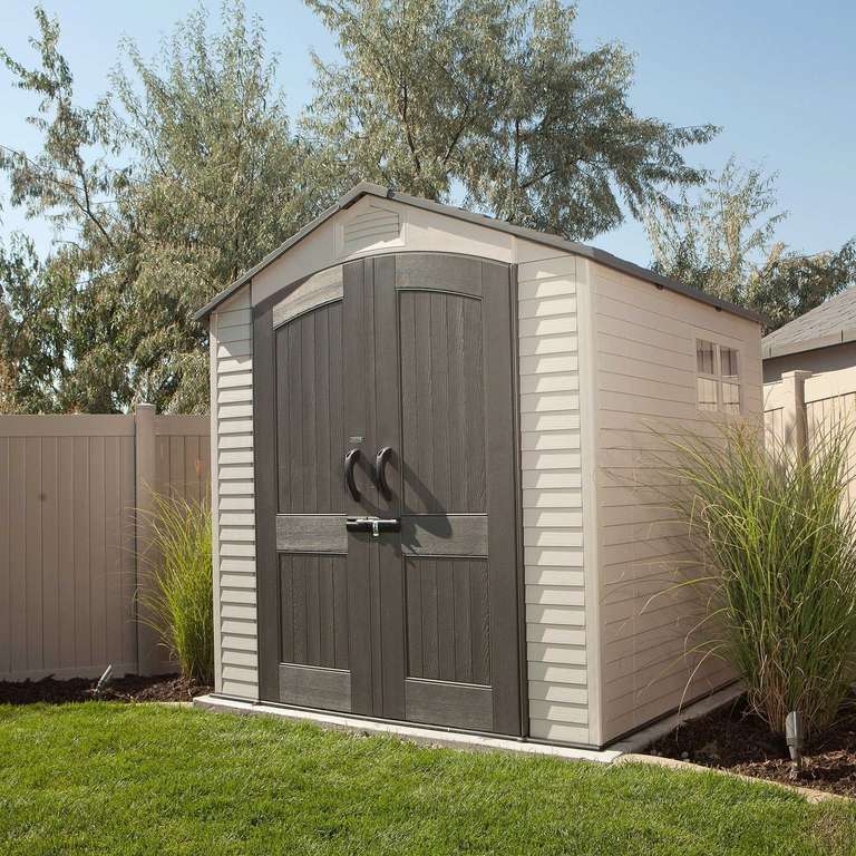 Lifetime 60190 7 x 7ft Heavy Duty Plastic Shed – Beige at Amazon ...