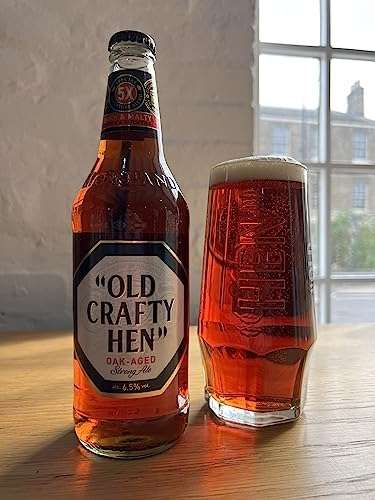 Old Crafty Hen Ale 500ml Bottles – 8 Pack | Rich & Fruity English Ale ...