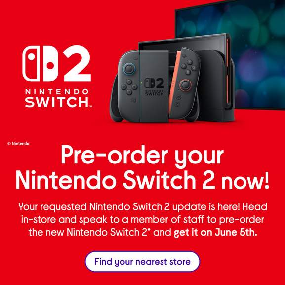 Nintendo Switch 2 Pre-Order Now for £429 at Currys, London | hotukdeals