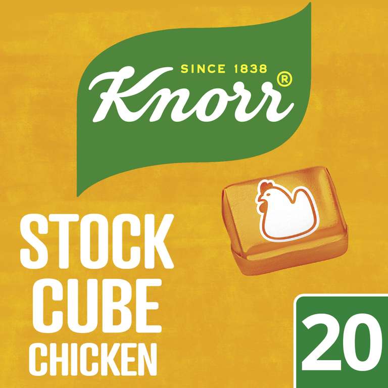Knorr Chicken Stock Cubes Gluten Free 3x20x10g – £3.80 at Amazon ...