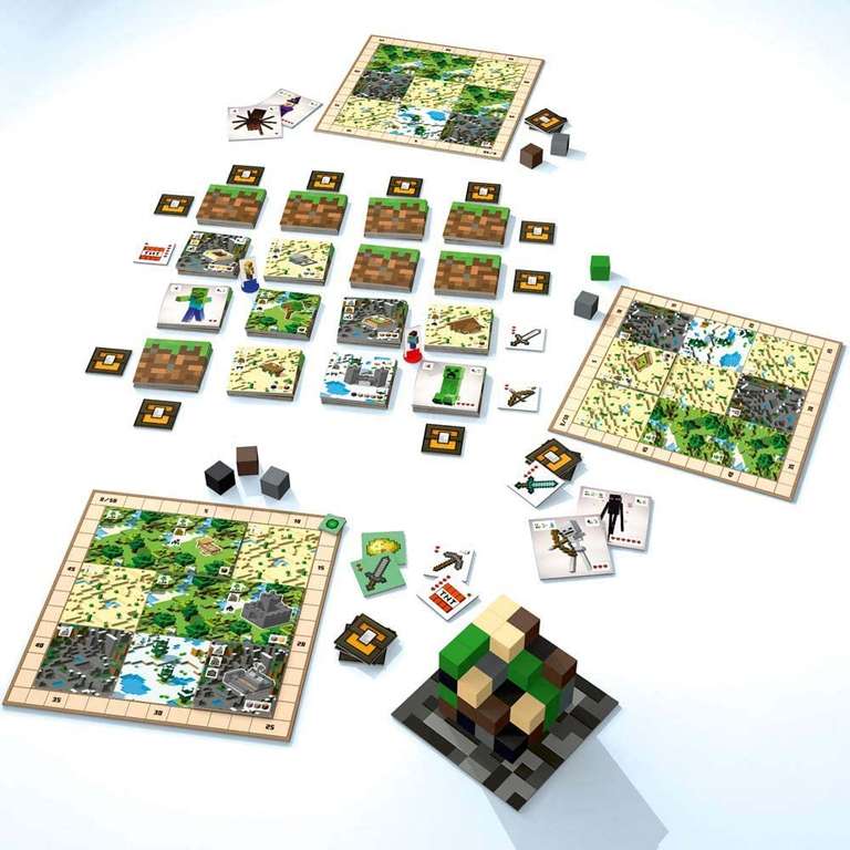 Ravensburger Minecraft Builders & Biomes Strategy Board Game, 2 to 4 ...