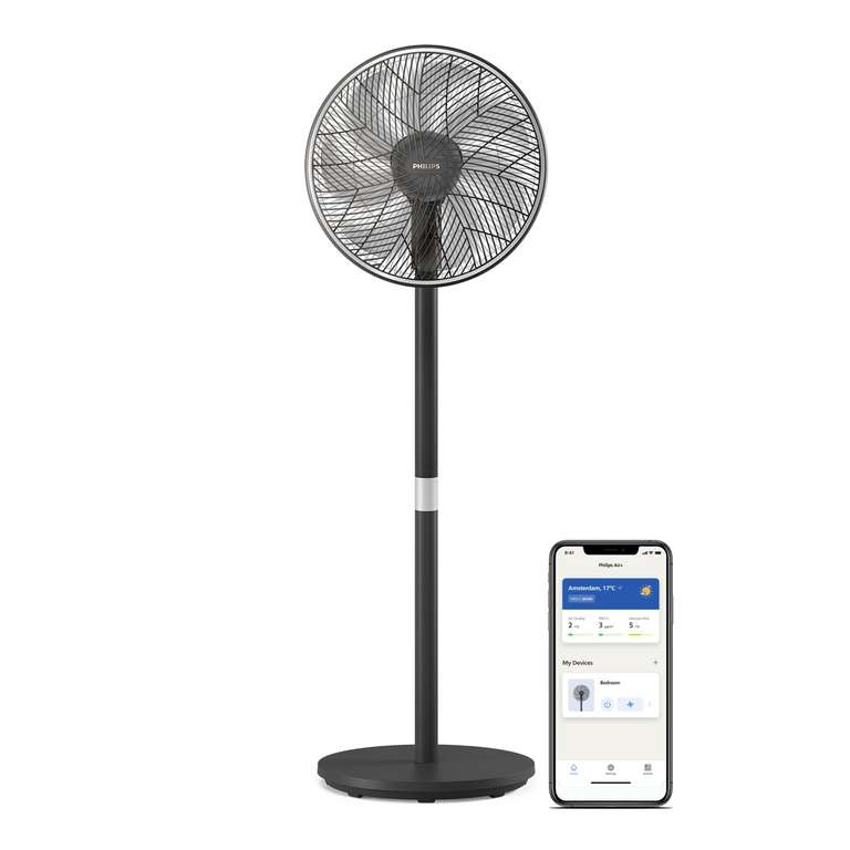 Philips Smart Pedestal Fan Series 3000. Powerful & Ultra-Quiet with ...