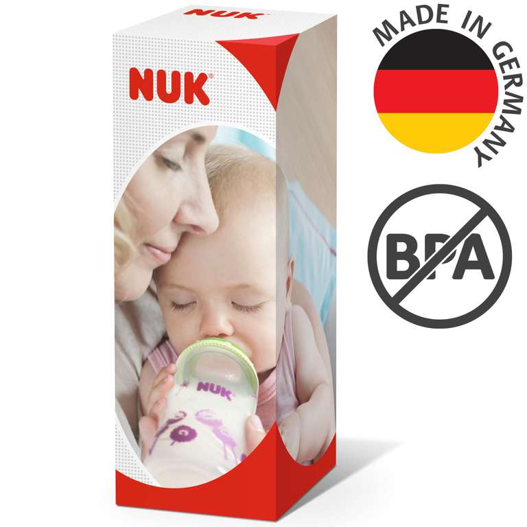NUK Kiddy Cup Toddler Cup 12+ Months 300 ml – Leak-Proof Spout, Clip ...