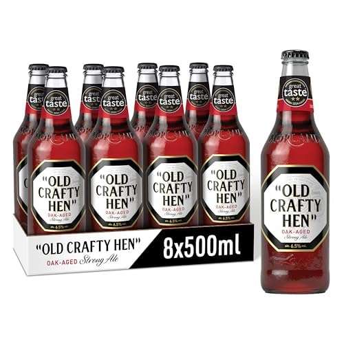 Old Crafty Hen Ale 500ml Bottles – 8 Pack | Rich & Fruity English Ale ...