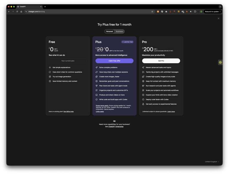 Free 1-Month Pro Trial for New Users at ChatGPT | hotukdeals