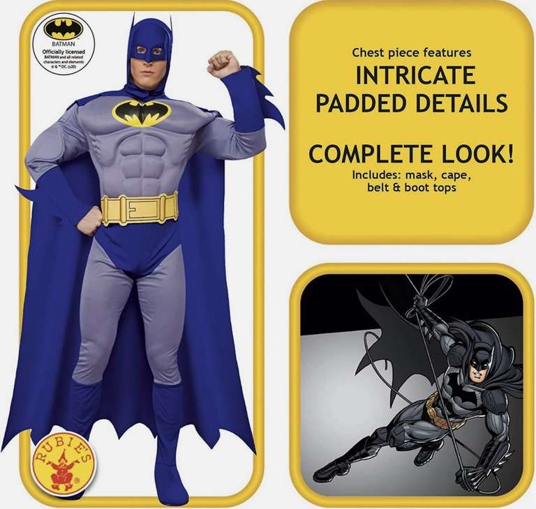 Batman Muscle Chest Costume for Adults – £14.50 at Rarewaves Outlet ...