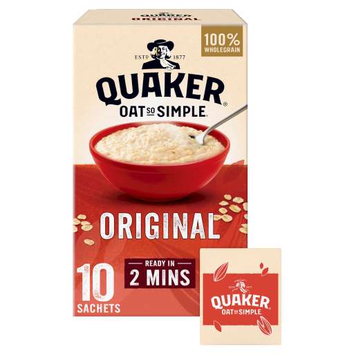 Quaker Oats Original 10 sachets £0.69 at FarmFoods | hotukdeals