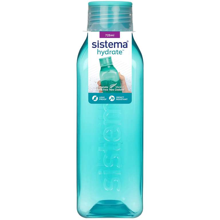 Sistema Square Sports Water Bottle 725 ml – £2.50 at Amazon | hotukdeals