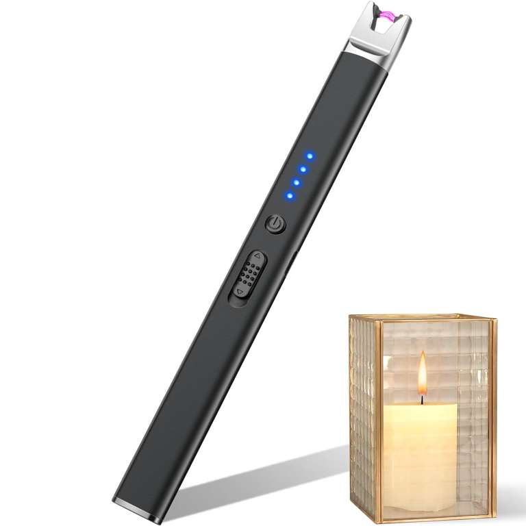 Electric Flameless Arc Plasma Lighter USB-C Rechargeable With Charging ...