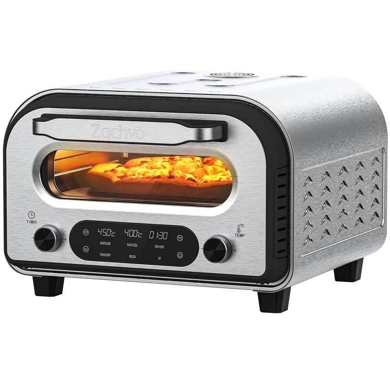 Electric Pizza Oven 450°C – 90 Second Neapolitan Pizza Maker 12 Pizzas ...