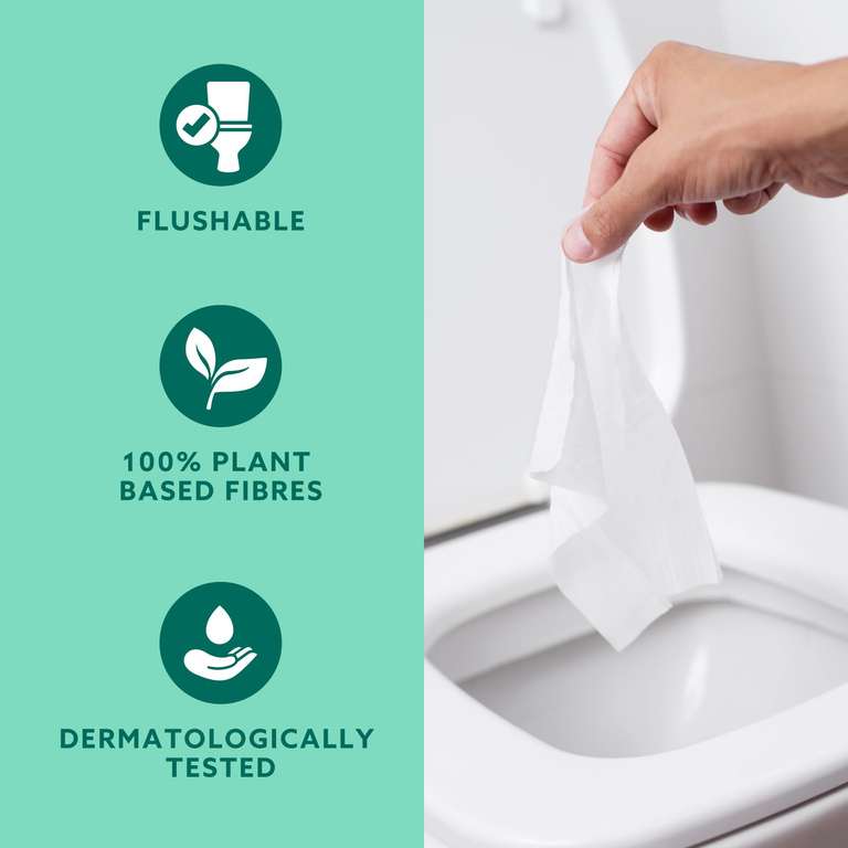 Gentle Moist Toilet Tissues, 6 packs of 40 by Amazon, Aloe Vera ...