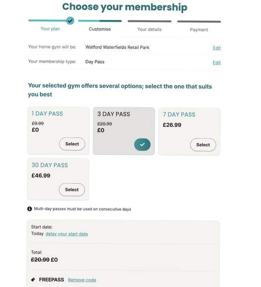 Free 3-Day Gym Pass at PureGym with Code FREEPASS | hotukdeals