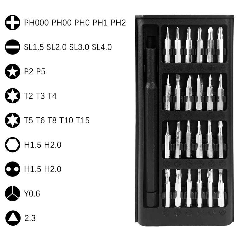 24-in-1 Precision Screwdriver Set with Code & Prime - £0.83 at Amazon ...