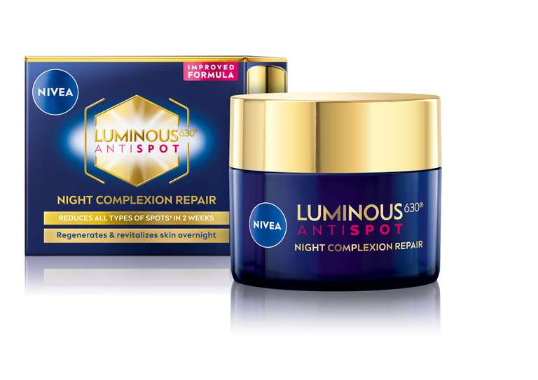 NIVEA Luminous 630 Anti Dark-Spot Night Cream 50ml – £4.49, at Amazon ...