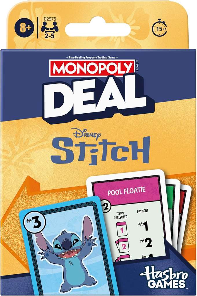 Monopoly Deal: Disney Stitch Edition Card Game – from £4.59 at Amazon ...