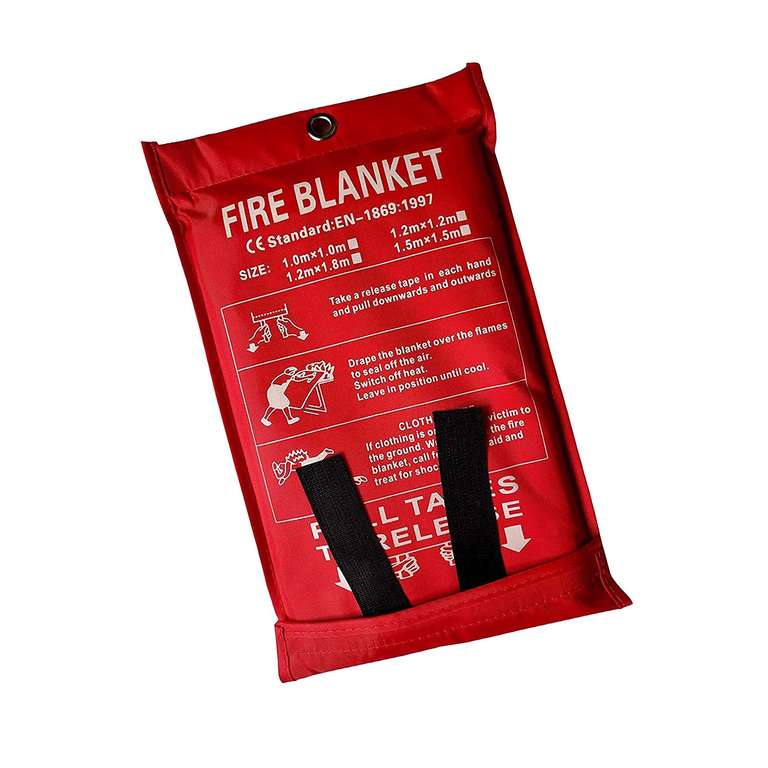Large 1x1M Fire Blanket – Easy Fire Suppression at Home, Kitchen ...