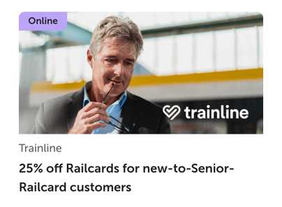 Railcard Deals ️ Cheap 16-25, 26-30 & Senior Cards | hotukdeals