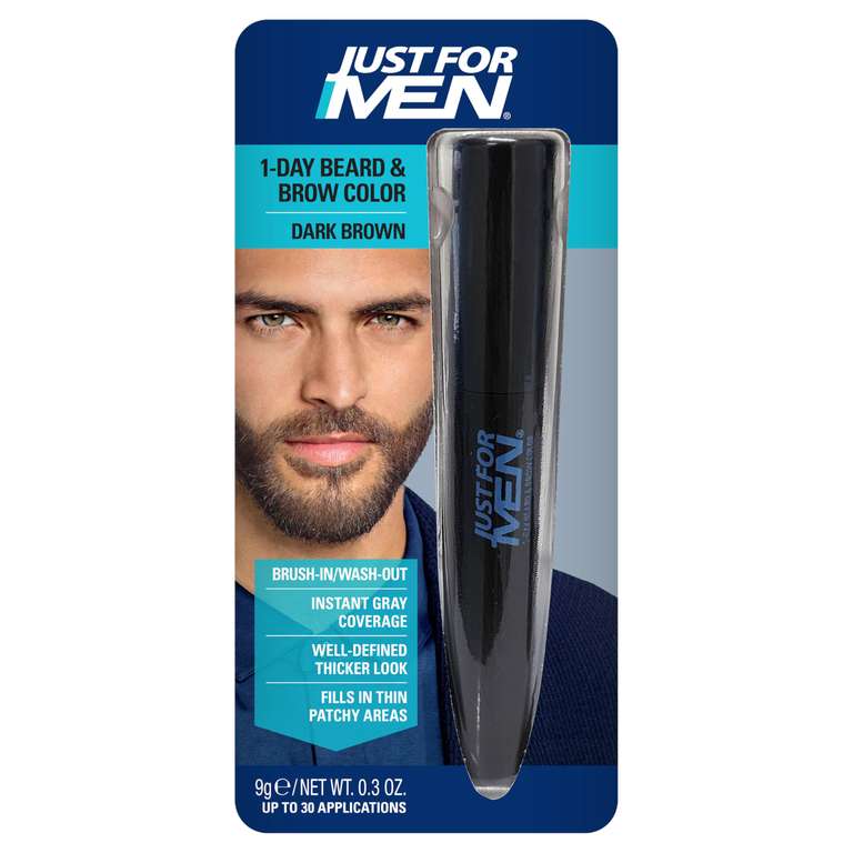 Just For Men 1-Day Beard and Brow Colour Brush - with Prime | Hotukdeals