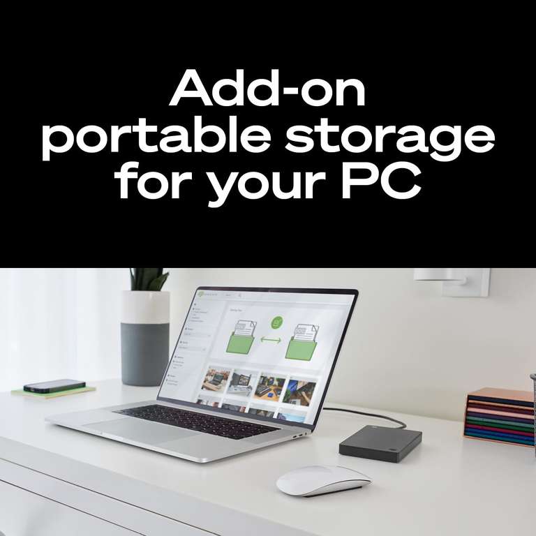 Seagate Portable Drive 5TB, External Hard Drive, Dark Grey, for PC ...