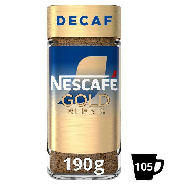 NESCAFÉ Gold Blend Instant Coffee 190g – Smooth/Decaf/Intense at ...