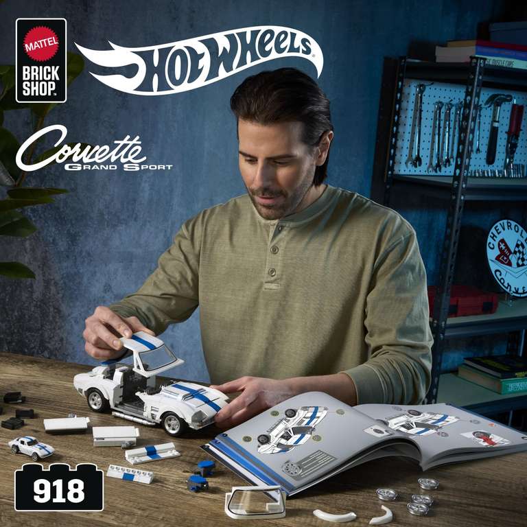 Mattel Brick Shop Hot Wheels Elite Corvette Grand Sport 918 Pieces £32. ...