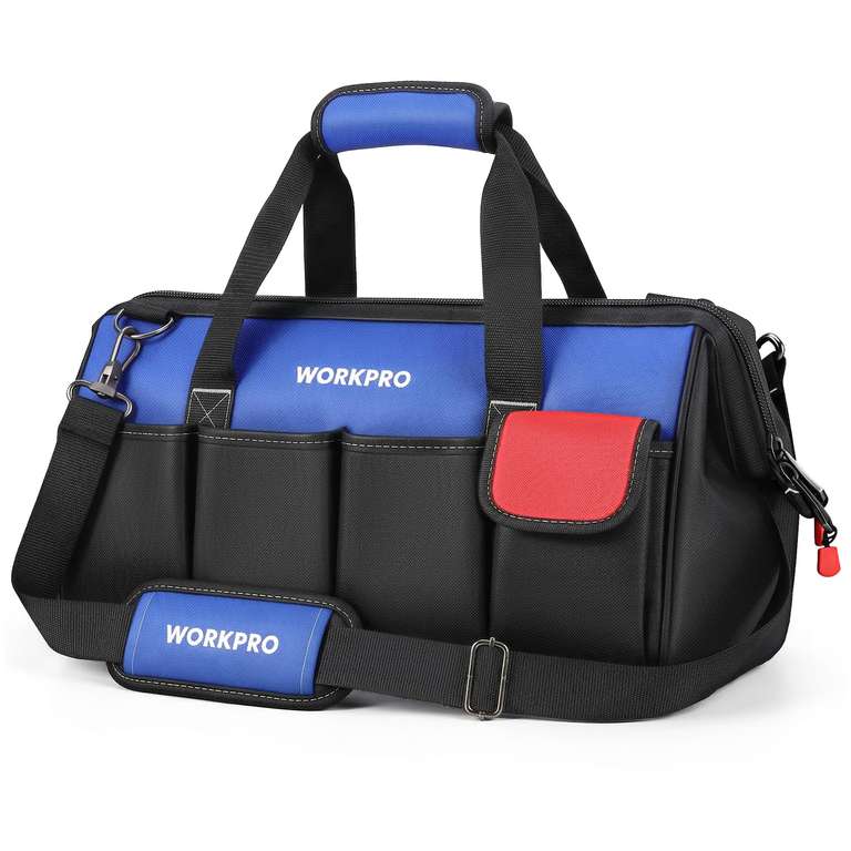 WORKPRO 18-inch Heavy-Duty Tool Bag 45x20x26.5 CM £8.54 at Amazon ...